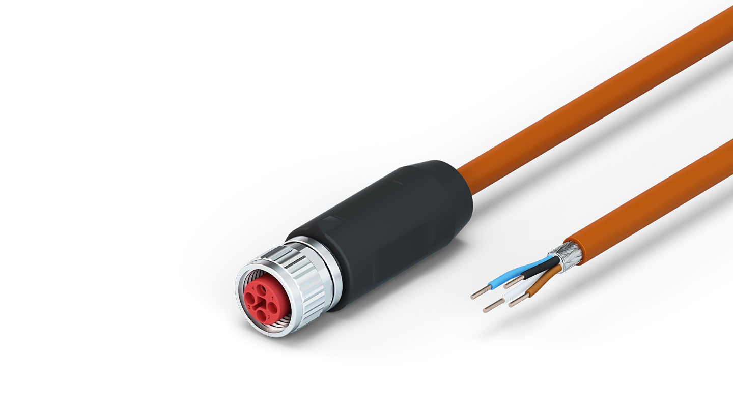 ZK4000-7700-0xxx | Motor cables for AS2000 stepper motors, pre ...