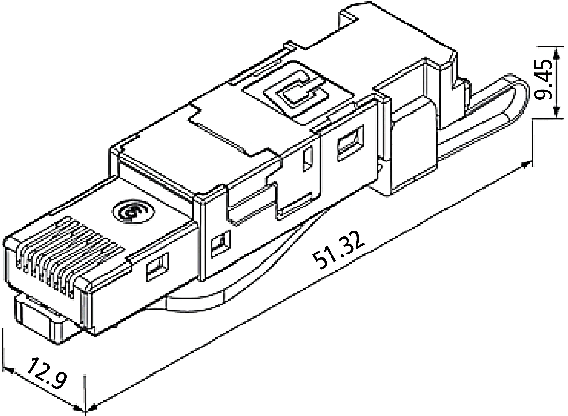 ZS1090-0005 | RJ45 plug field assembly, IP20, shielded | Beckhoff USA